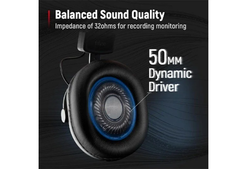 Fifine H8 3.5mm Headphone With 50mm Dynamic Driver | Fifine BD