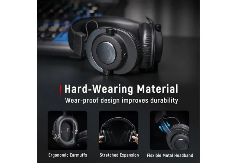 Fifine H8 3.5mm Headphone With 50mm Dynamic Driver | Fifine BD