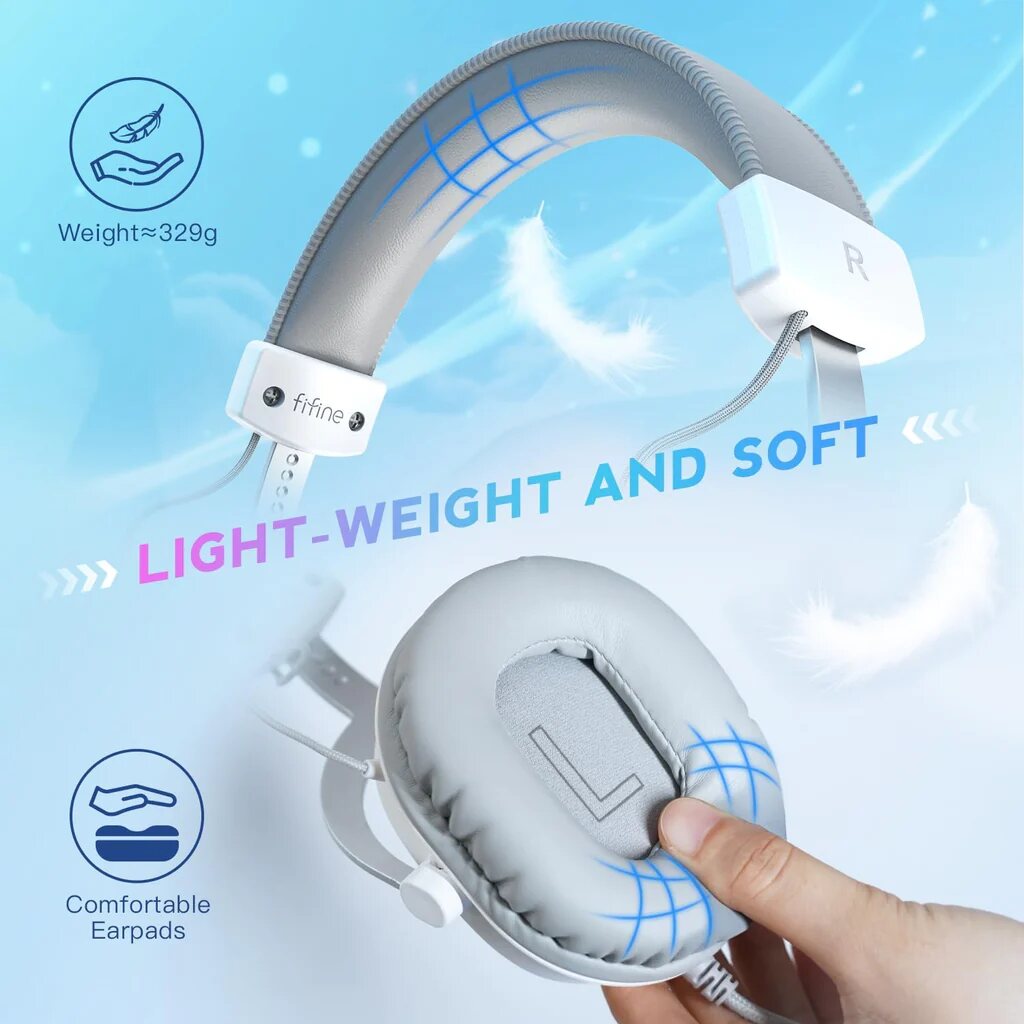 Fifine AmpliGame H9 Headset With USB Controller | Fifine BD Official